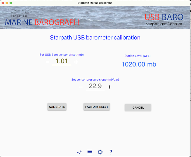 Marine Barograph Help